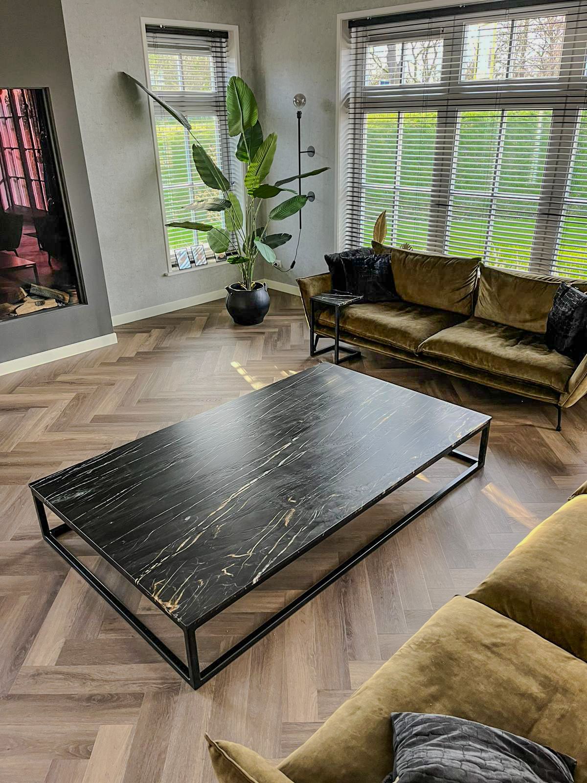 Marmer Salontafel Rechthoekig Belvedère | Tafels van Steen